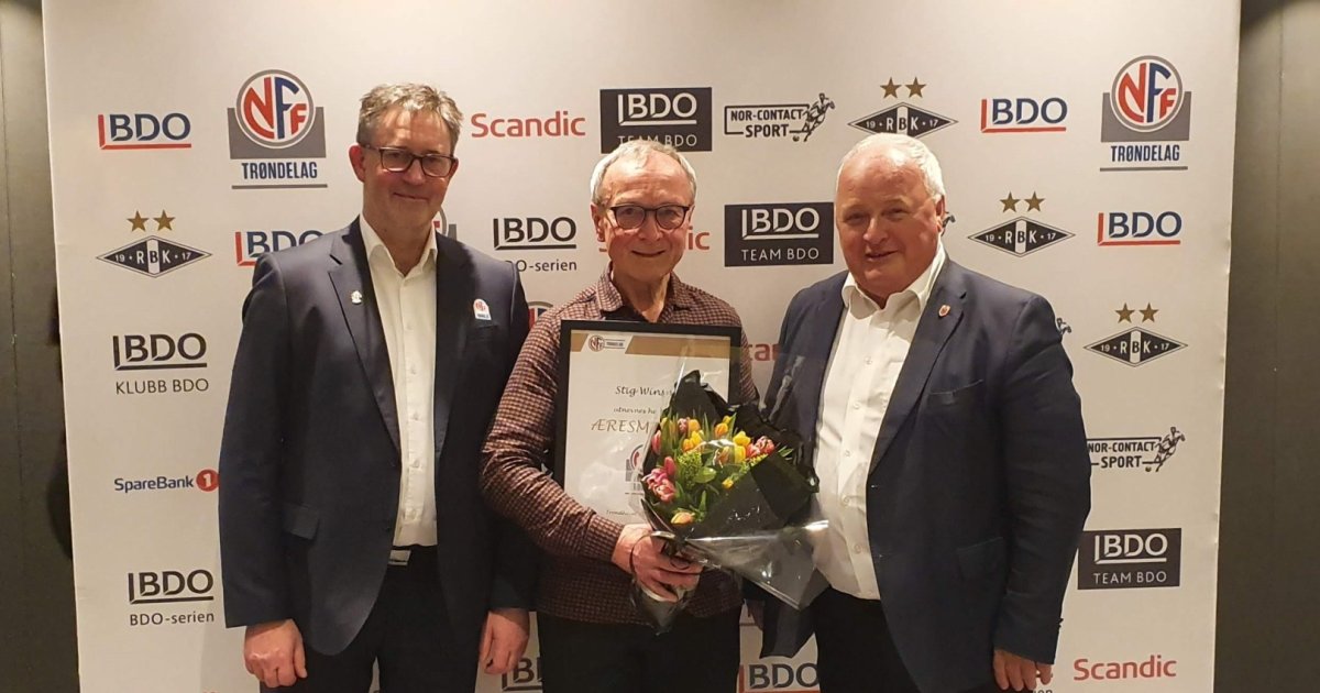 Stig Winsnes utnevnt til æresmedlem i NFF Trøndelag / Ranheim